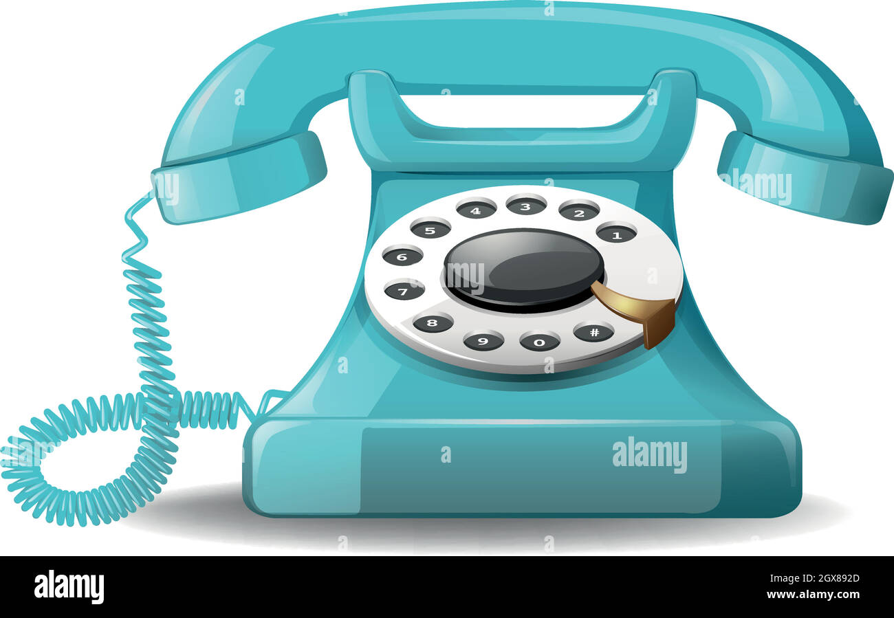 Vintage home phone Stock Vector Images - Alamy