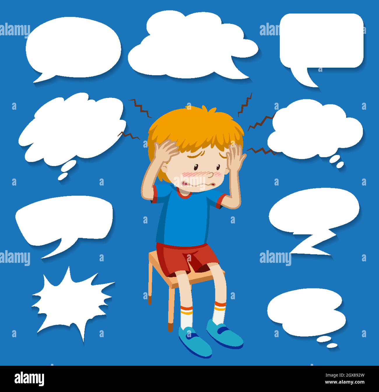 Cartoon kids speech bubble Stock Vector Images - Alamy