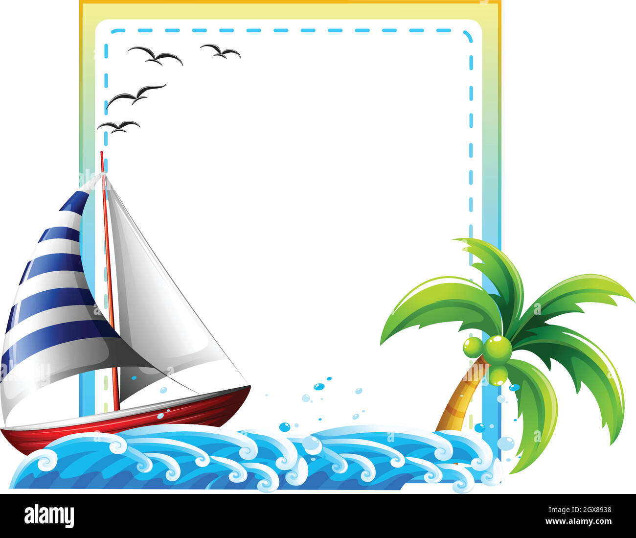 Square on the sea Stock Vector Images - Alamy