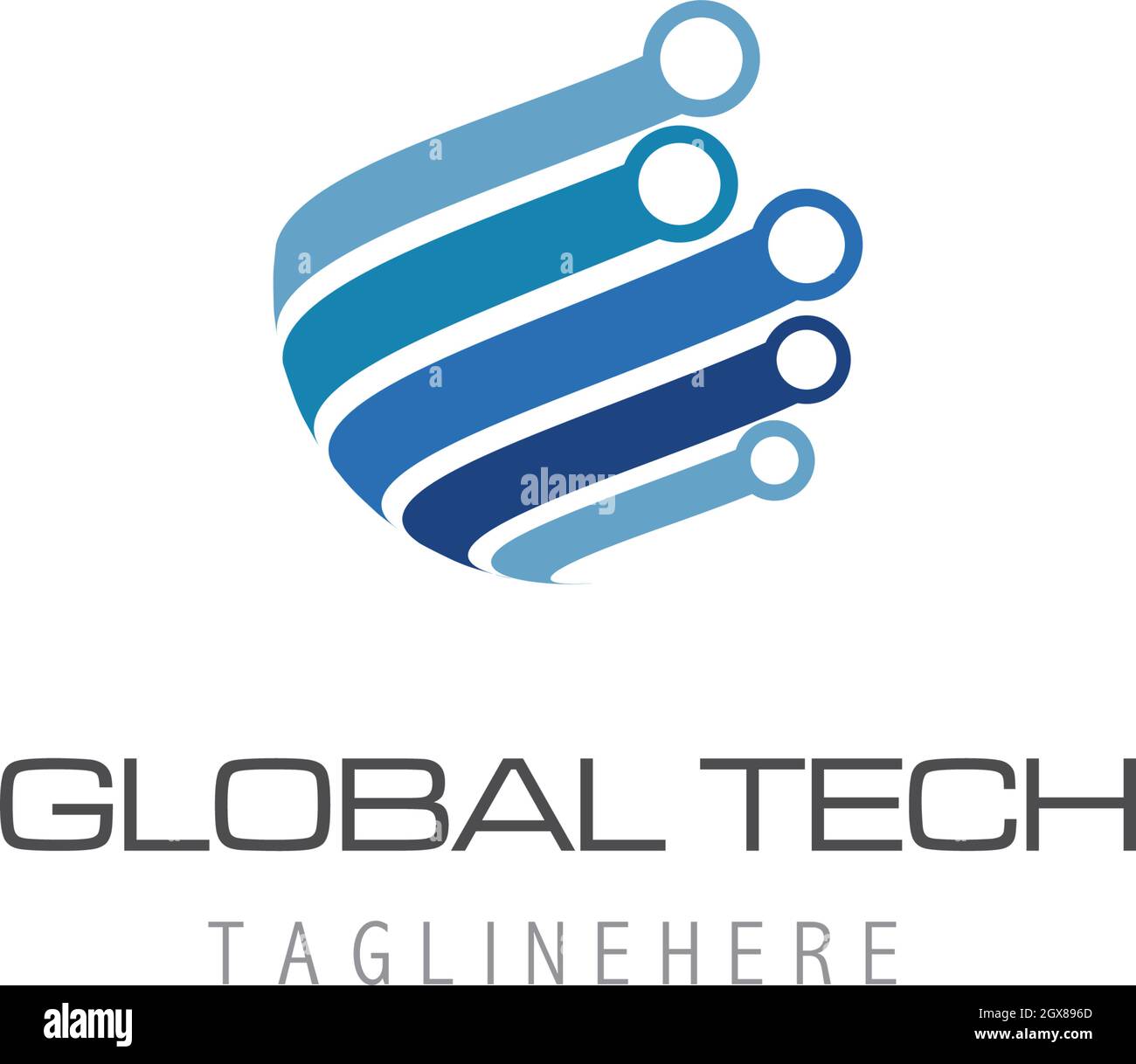 Business technology logo template vector Stock Vector Image & Art - Alamy