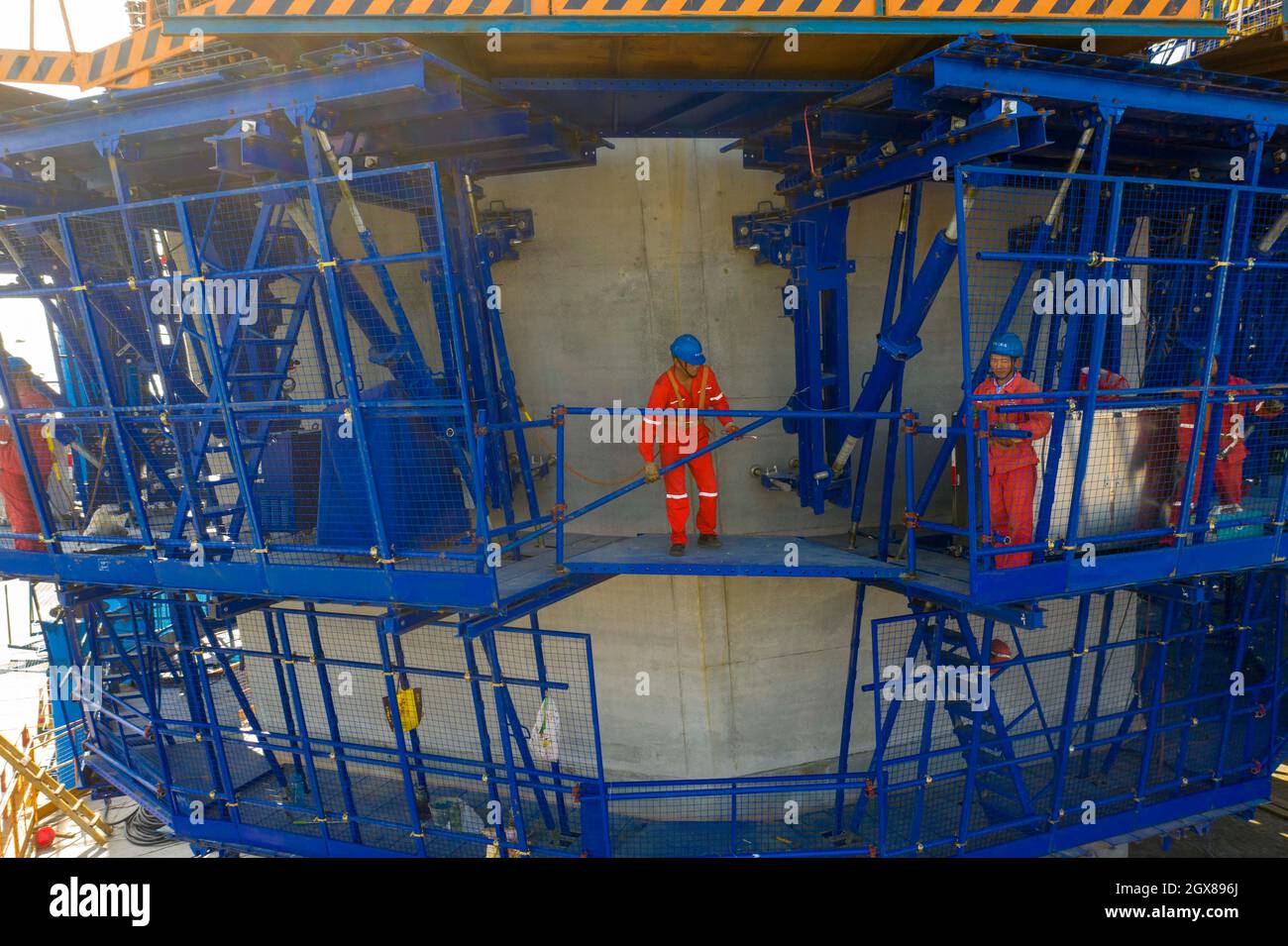TAIZHOU, CHINA - OCTOBER 5, 2021 - Workers of the Second Navigation ...