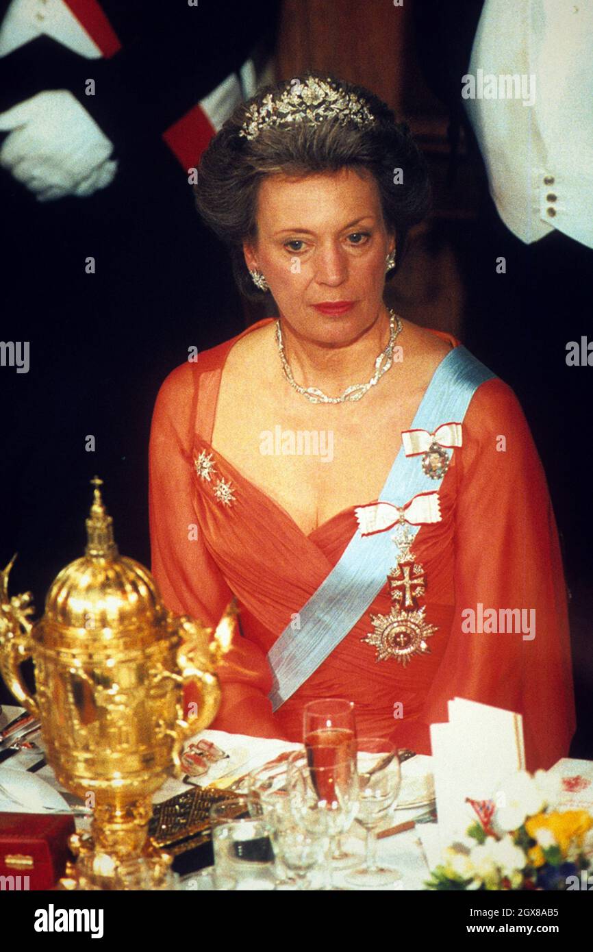 Princess Benedikte of Denmark at Lord Mayors Banquet during VE Day ...