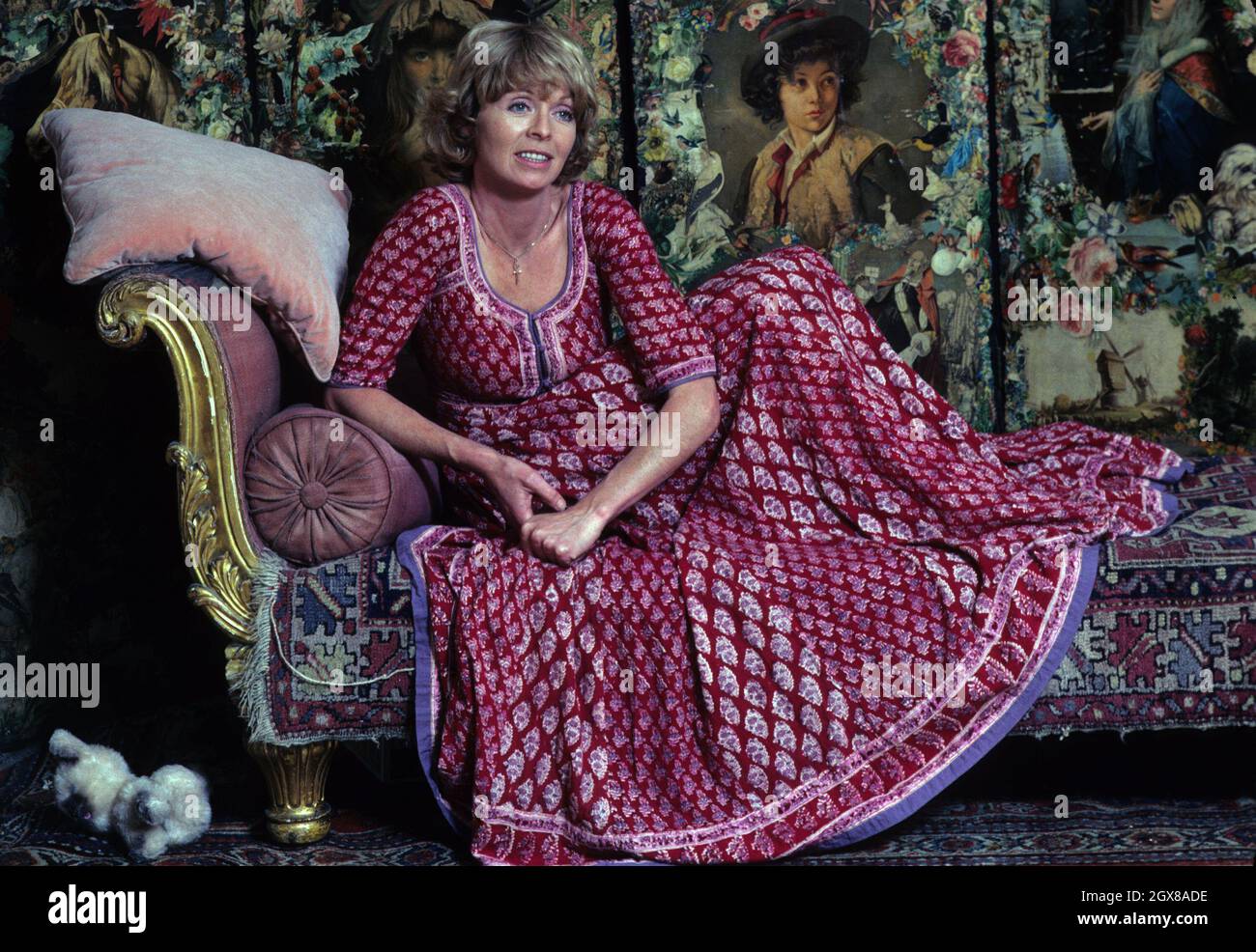 Actress Susannah York relaxes at her London home in May 1979. Susannah ...