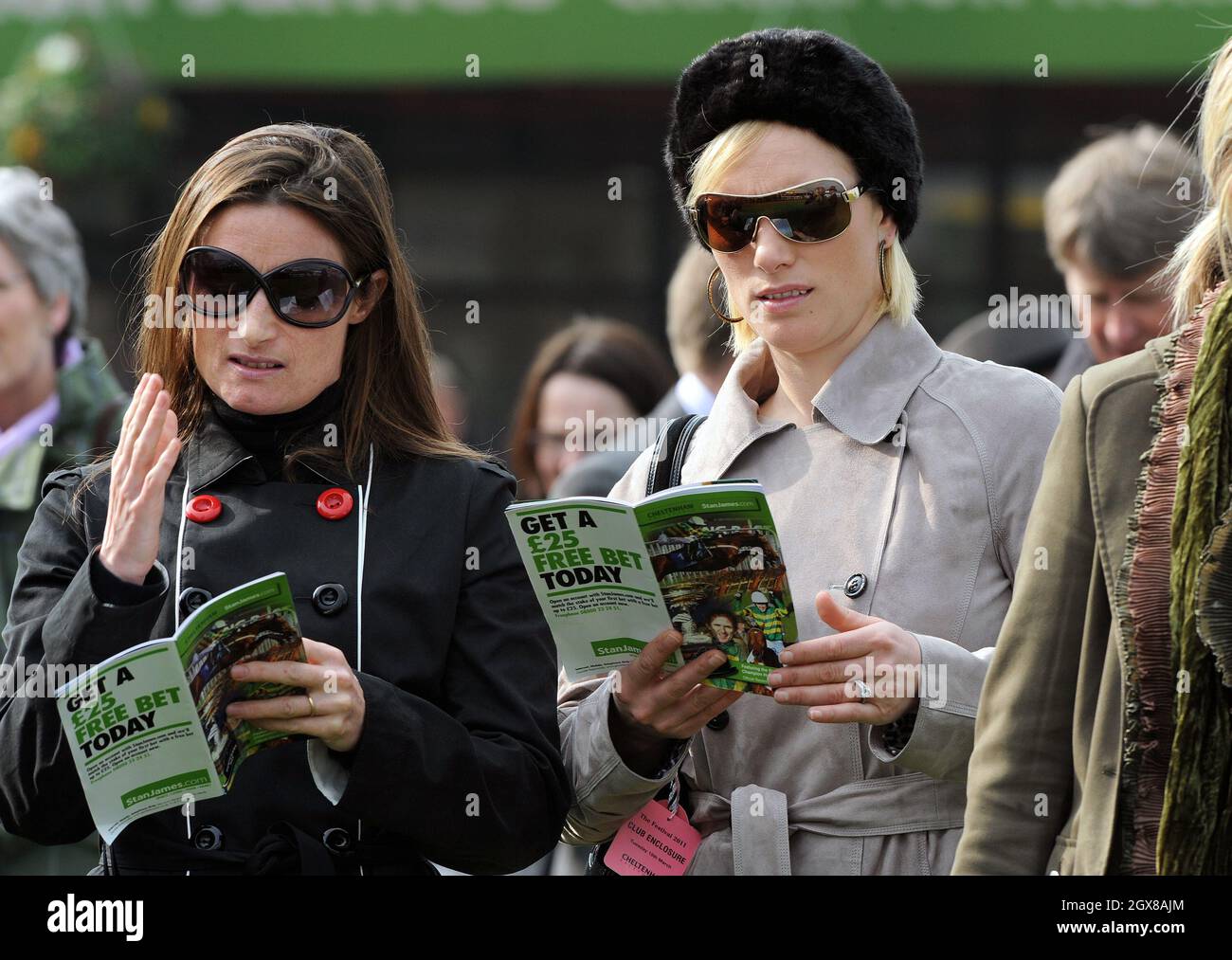 Zarah Phillips and her friend Dolly Maude attend the first day of the ...