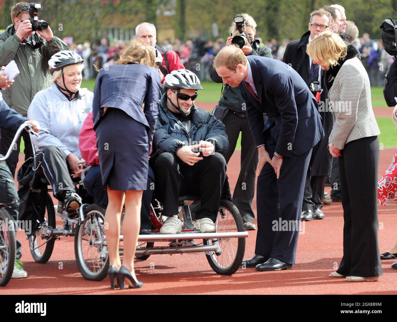 Prince William and Kate Middleton take part in disabled cycling ...