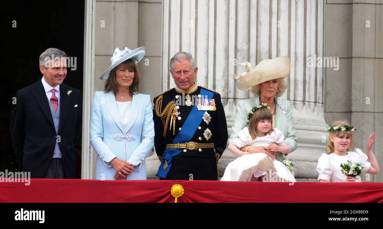 (L-R) Michael Middleton, Carole Middleton, Prince Charles, Prince of ...