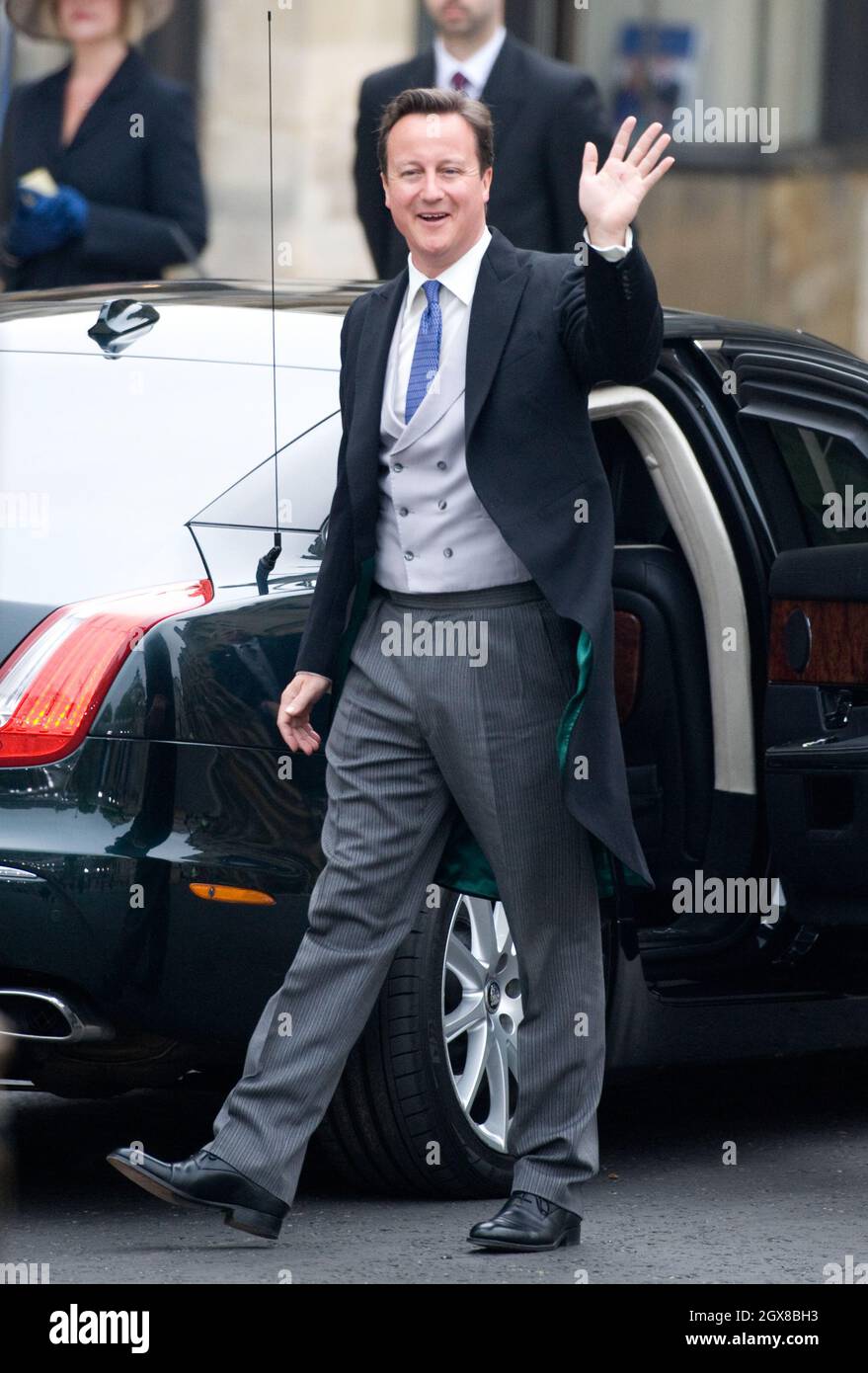 Prime Minister David Cameron arrives for the Wedding of Prince William ...