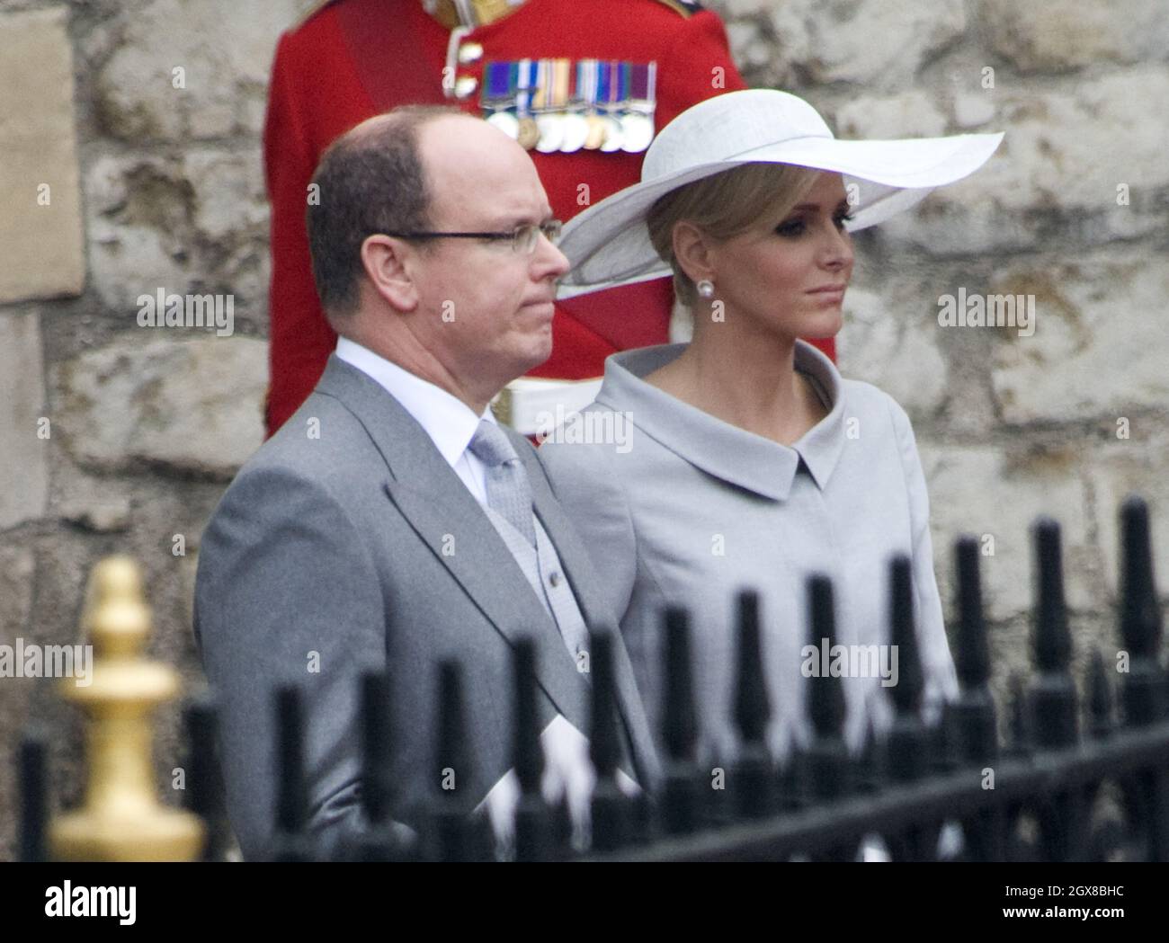 Prince Albert of Monaco and Charlene Wittstock leave following the ...
