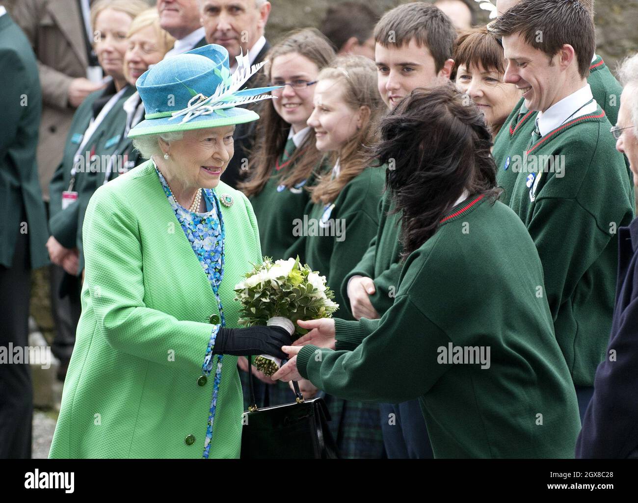 Queen Elizabeth II arrives at Cashel on May 20, 2011. The Duke and ...