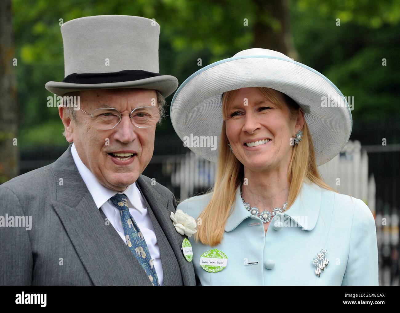 Sir David Frost and wife Lady Carina Frost attend the second day of ...