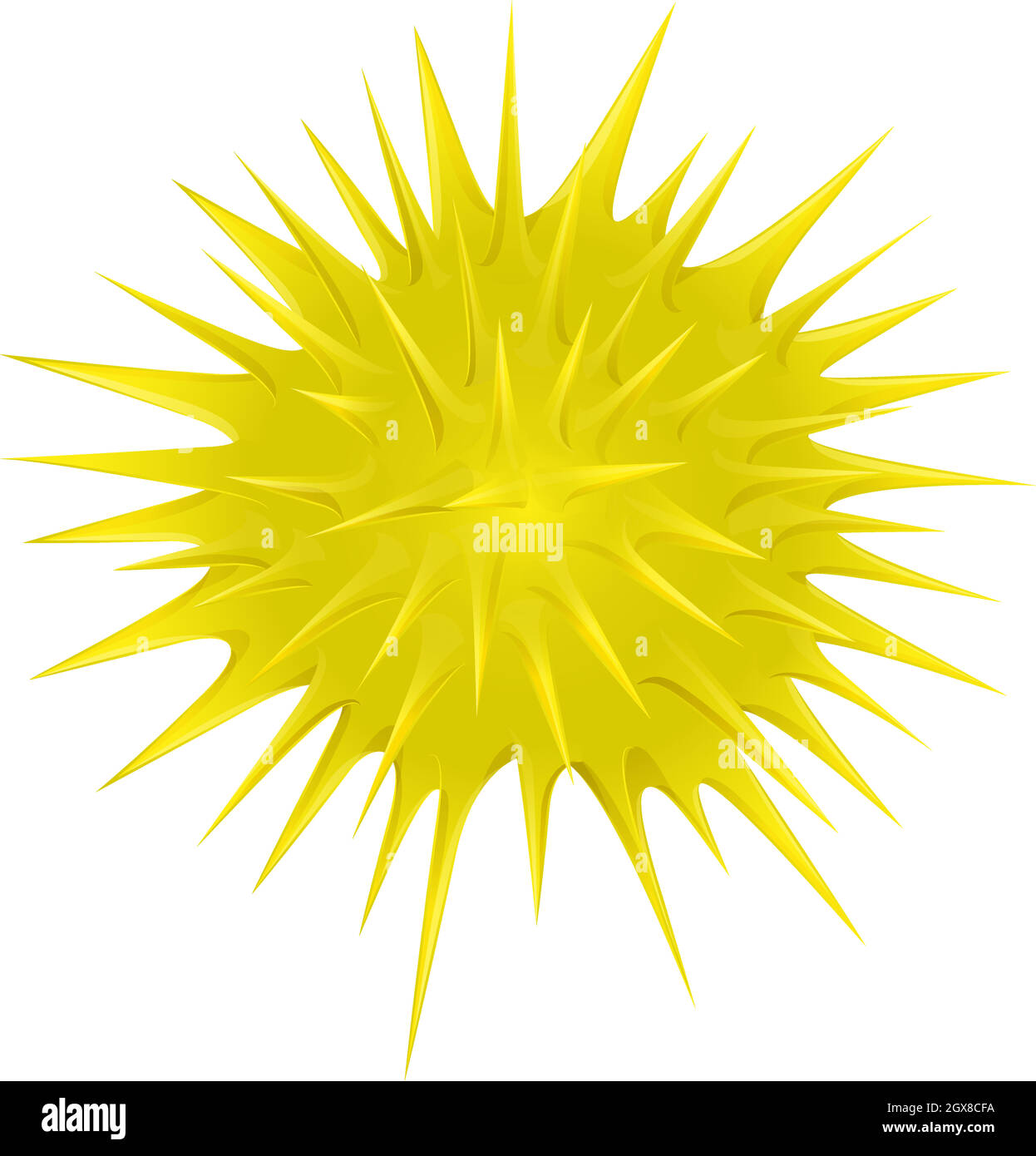 Yellow spike Stock Vector Images - Alamy