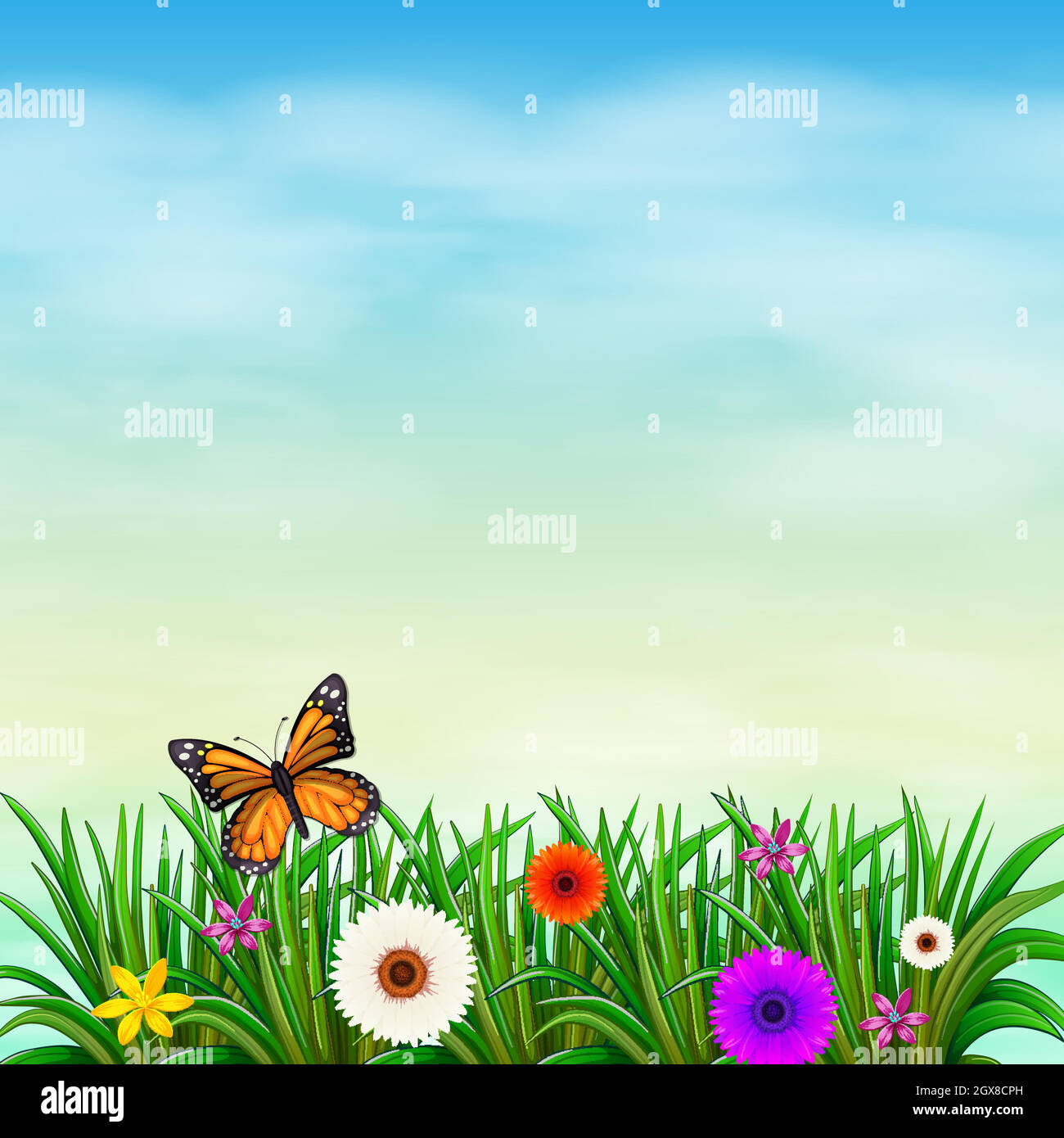 Gift a flowers Stock Vector Images - Alamy