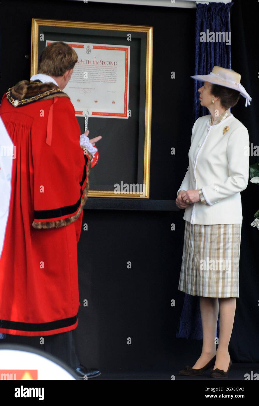 Princess Anne, The Princess Royal represents The Queen as she unveils a ...