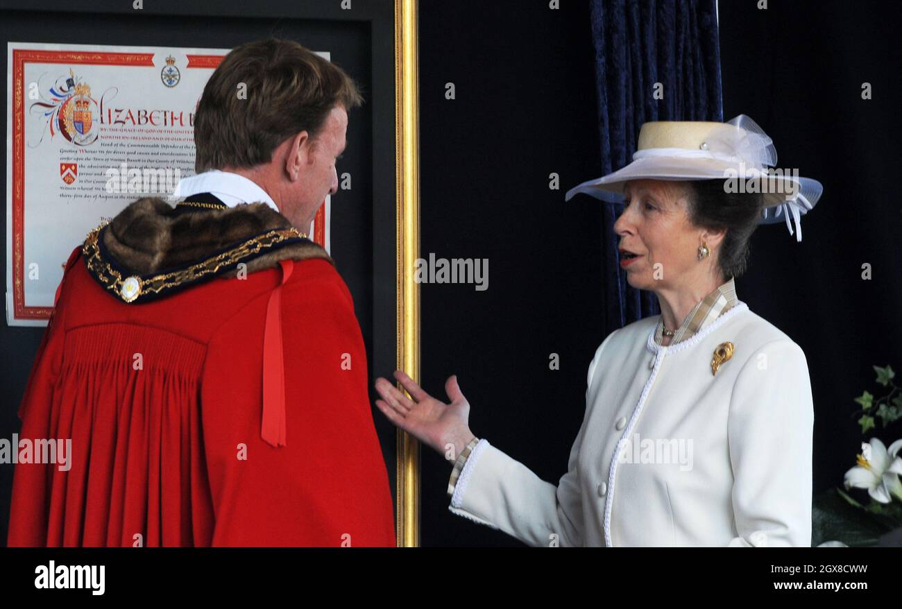 Princess Anne, The Princess Royal represents The Queen as she unveils a ...