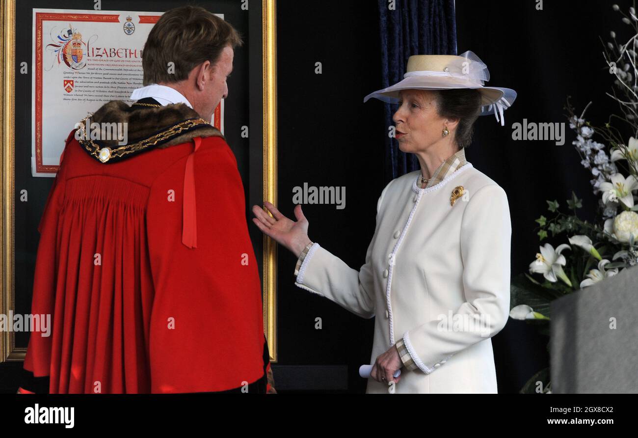 Princess Anne, The Princess Royal represents The Queen as she unveils a ...