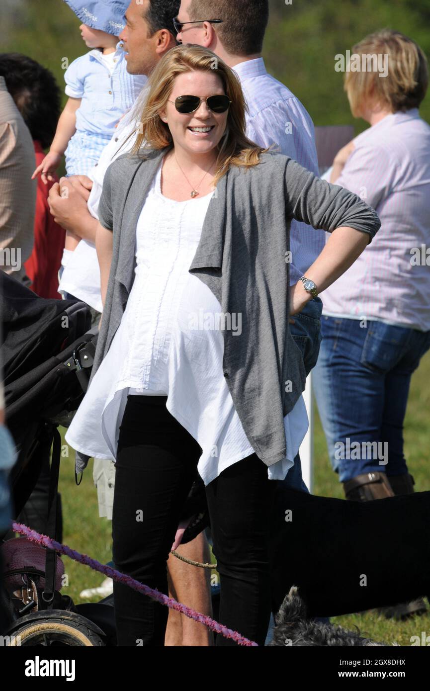 Autumn Phillips, who is heavily pregnant with her second child, enjoys ...