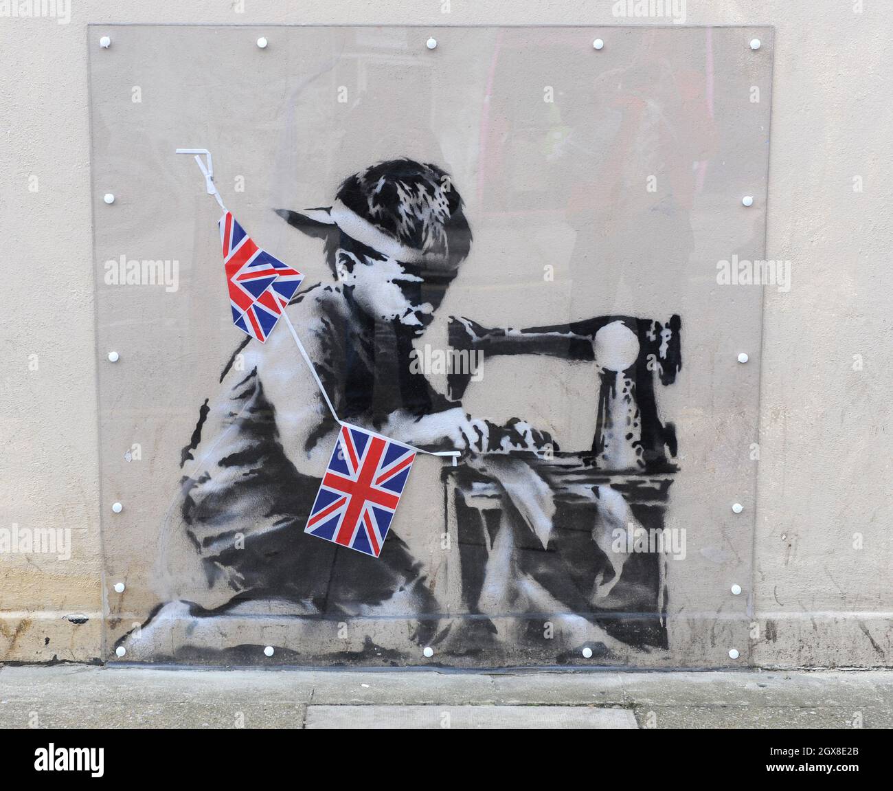Graffiti artist Banksy is believed to be behind a new painting which ...
