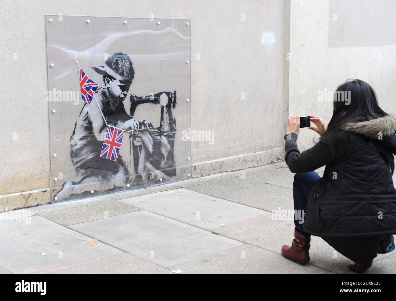 Graffiti artist Banksy is believed to be behind a new painting which ...