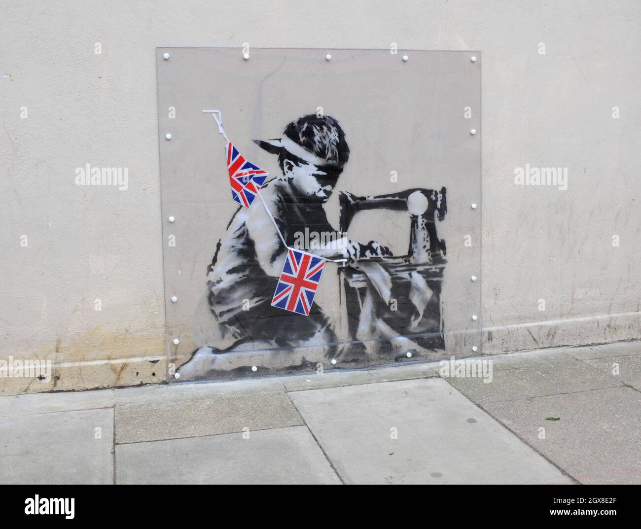 Graffiti artist Banksy is believed to be behind a new painting which ...