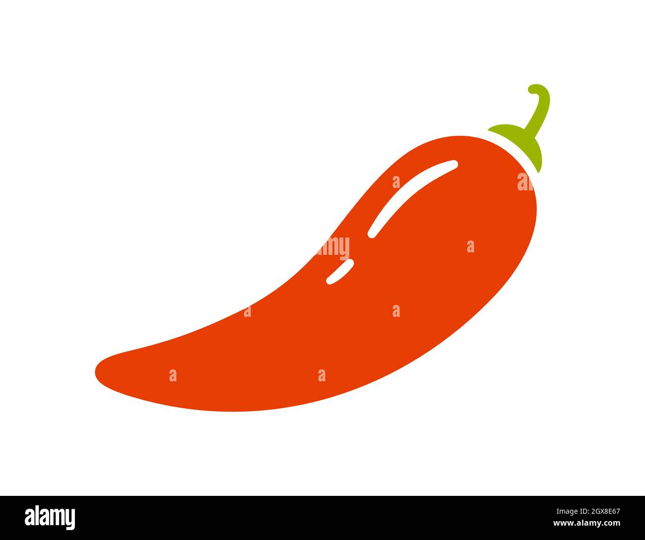 Red chili pepper. Chili level icon. Spice level mark - mild, spicy or ...