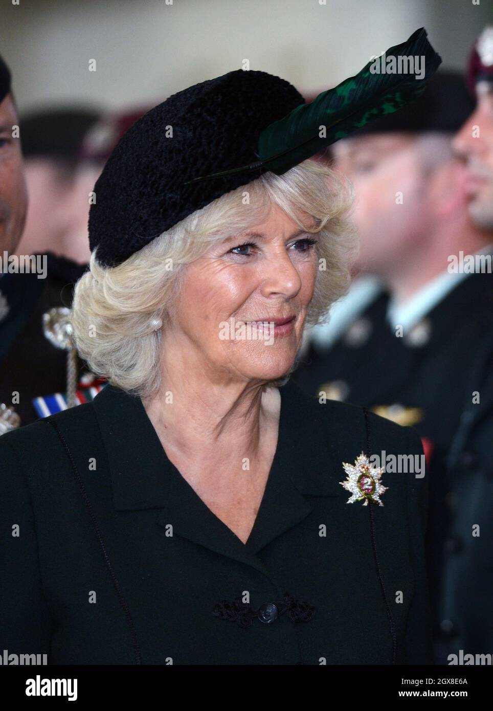 Camilla, Duchess of Cornwall, Colonel-in-Chief, visits the Queen's Own ...