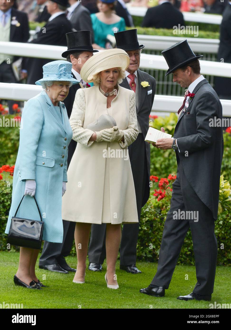 Queen Elizabeth ll and Camilla, Duchess of Cornwall attend the first ...