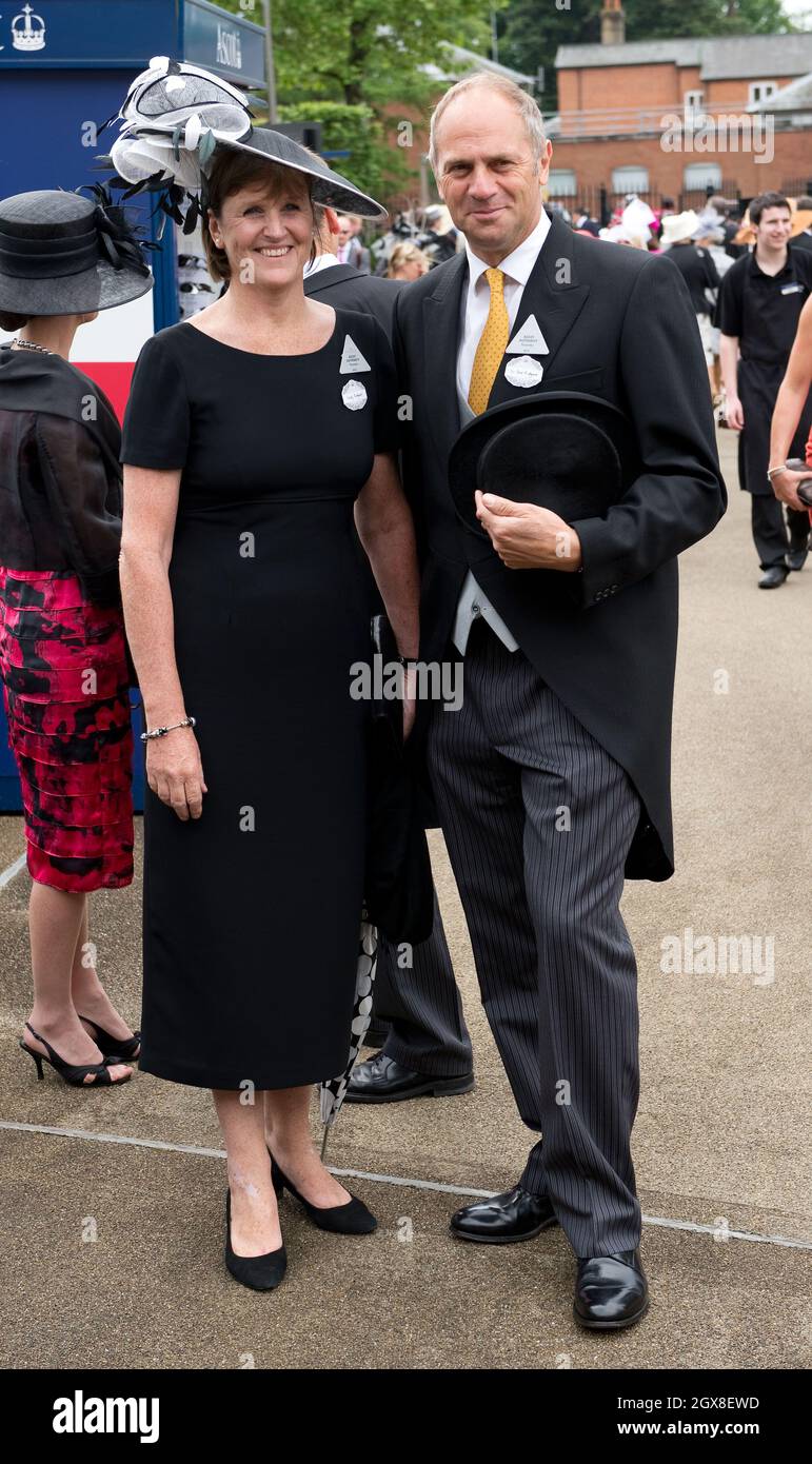 Sir Steve Redgrave and Anne Redgrave attend Ladies Day at Royal Ascot ...