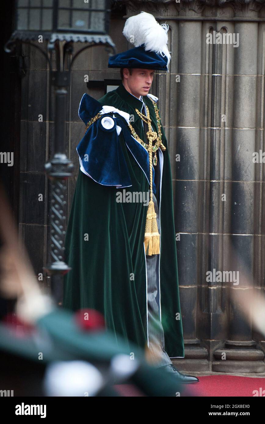 Prince William, Earl of Strathearn is installed as a Knight of the ...