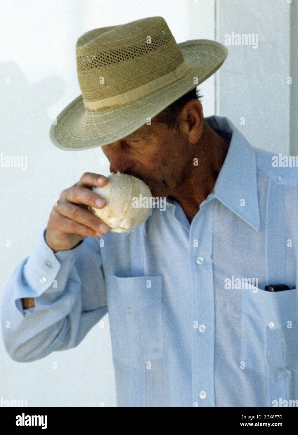 Prince Philip, Duke of Edinburgh, enjoys a refreshing drink from a ...