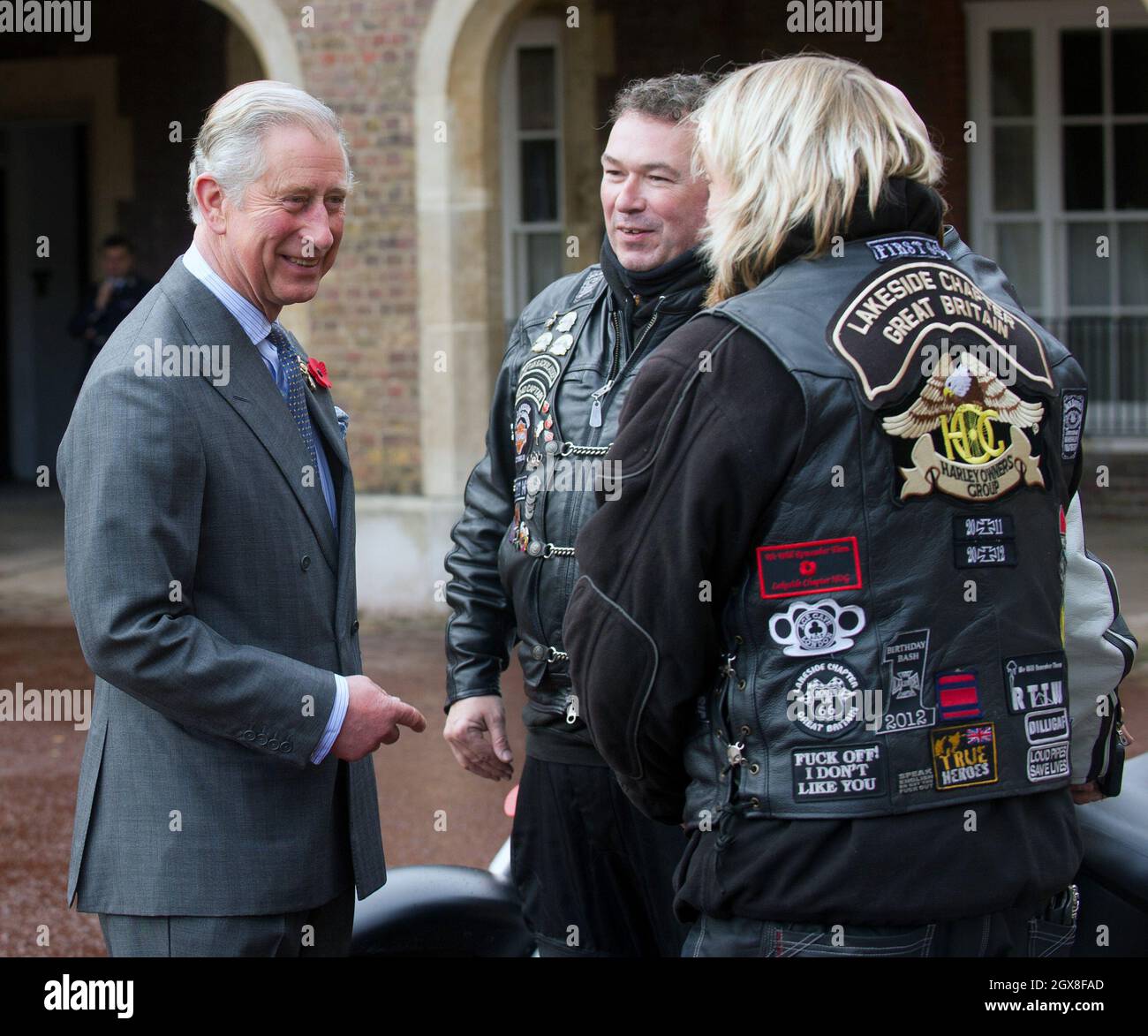 Prince Charles, Prince of Wales meets members of The Royal British ...