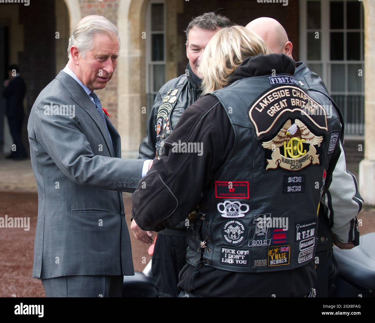 Prince Charles, Prince of Wales meets members of The Royal British ...