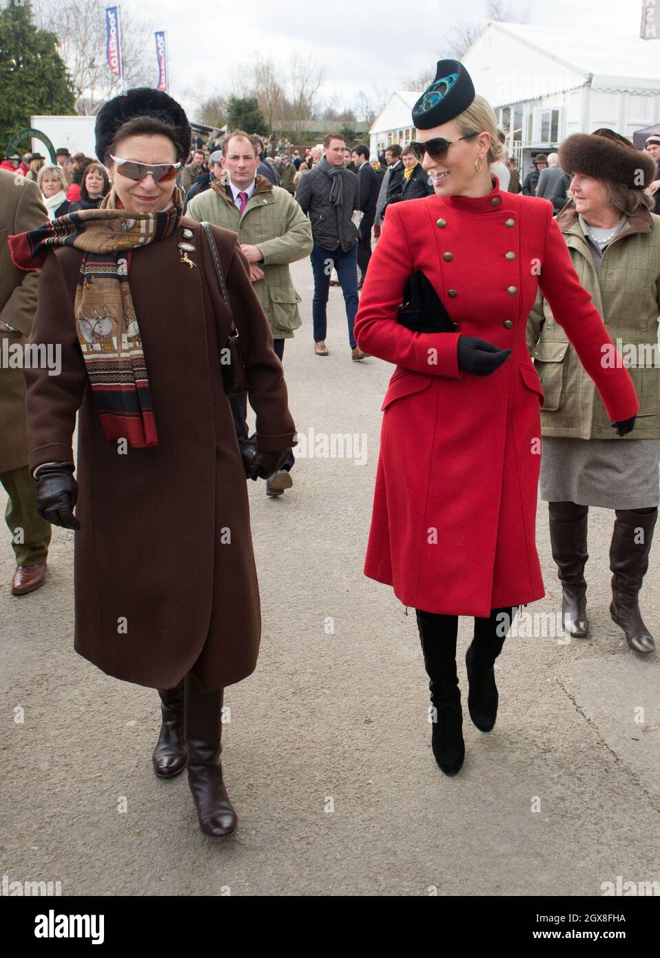 Princess Anne, the Princess Royal and daughter Zara Phillips attend ...