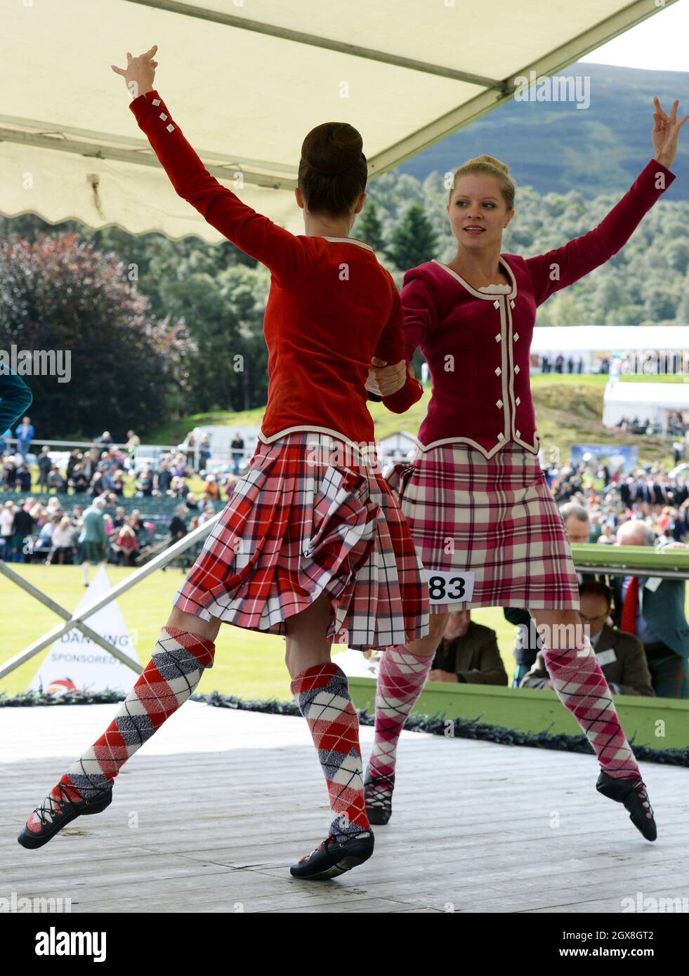 Traditional Highland dancers take part in the Braemar Highland Games in ...