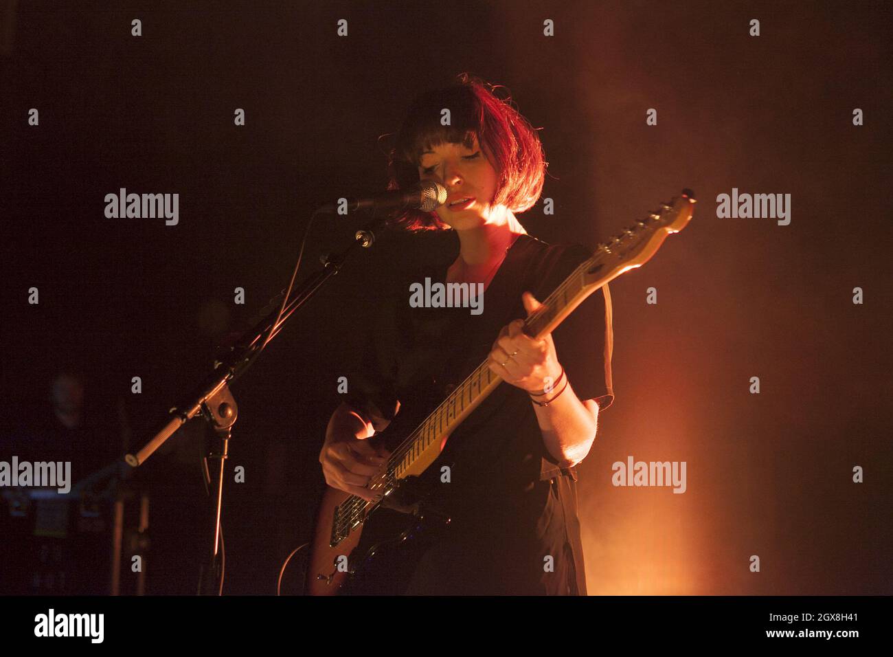 Elena Tonra singer with the indie band "Daughter" performs at the O2 ...