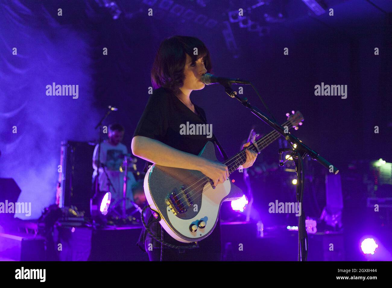 Elena Tonra singer with the indie band "Daughter" performs at the O2 ...