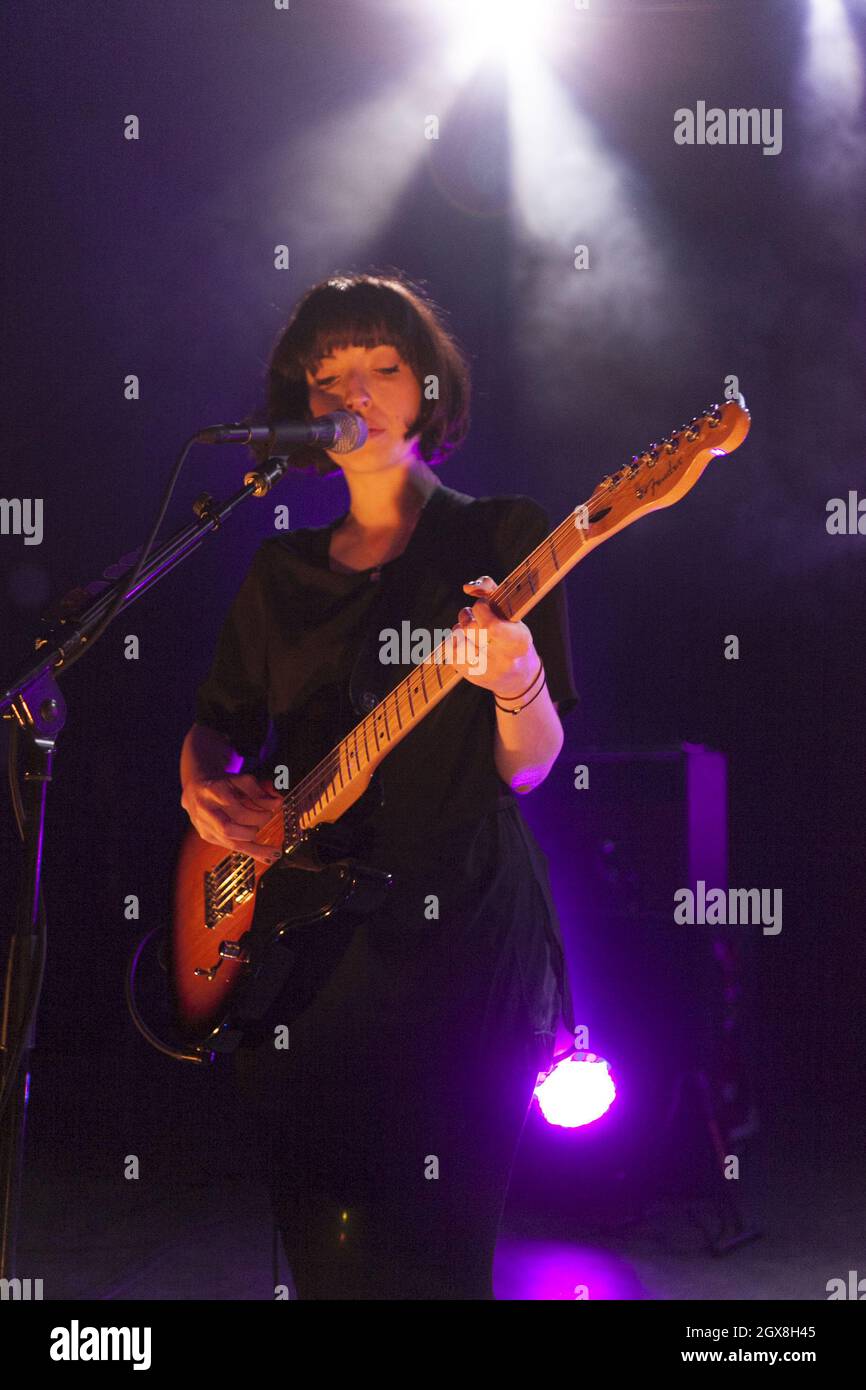 Elena Tonra singer with the indie band "Daughter" performs at the O2 ...