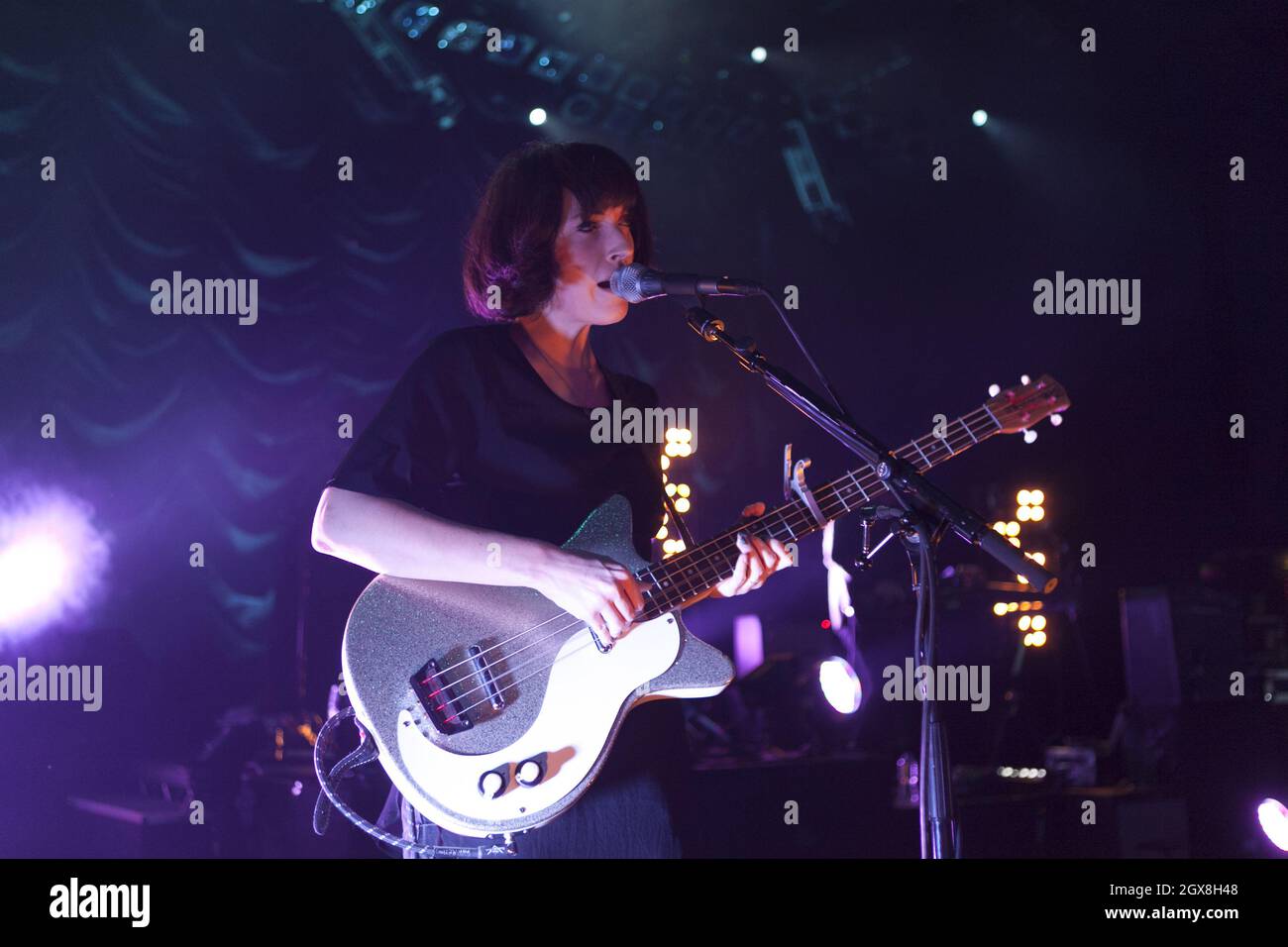 Elena Tonra singer with the indie band "Daughter" performs at the O2 ...
