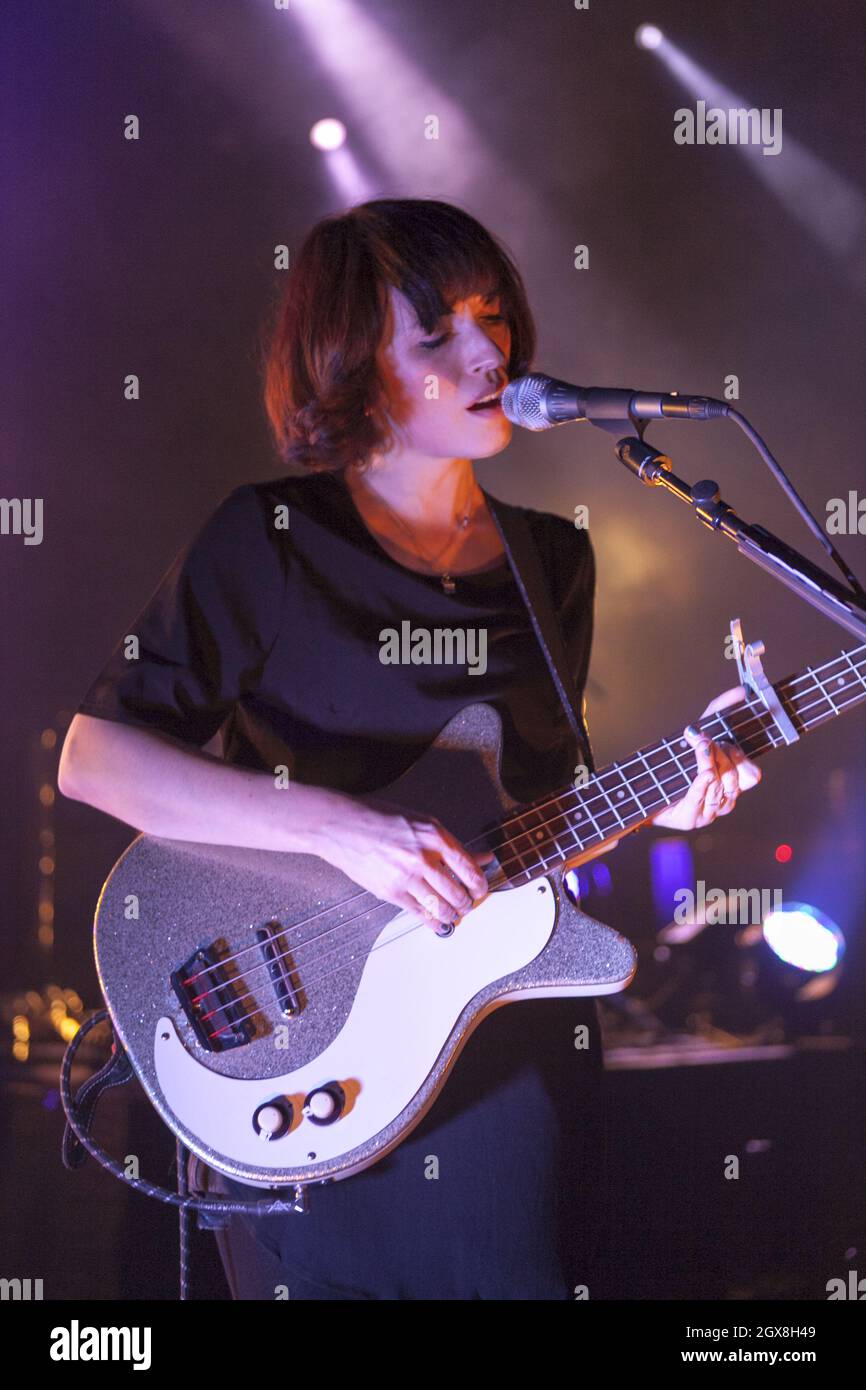 Elena Tonra singer with the indie band "Daughter" performs at the O2 ...