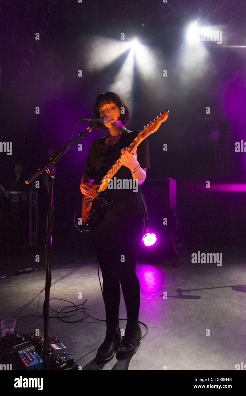 Elena Tonra singer with the indie band "Daughter" performs at the O2 ...