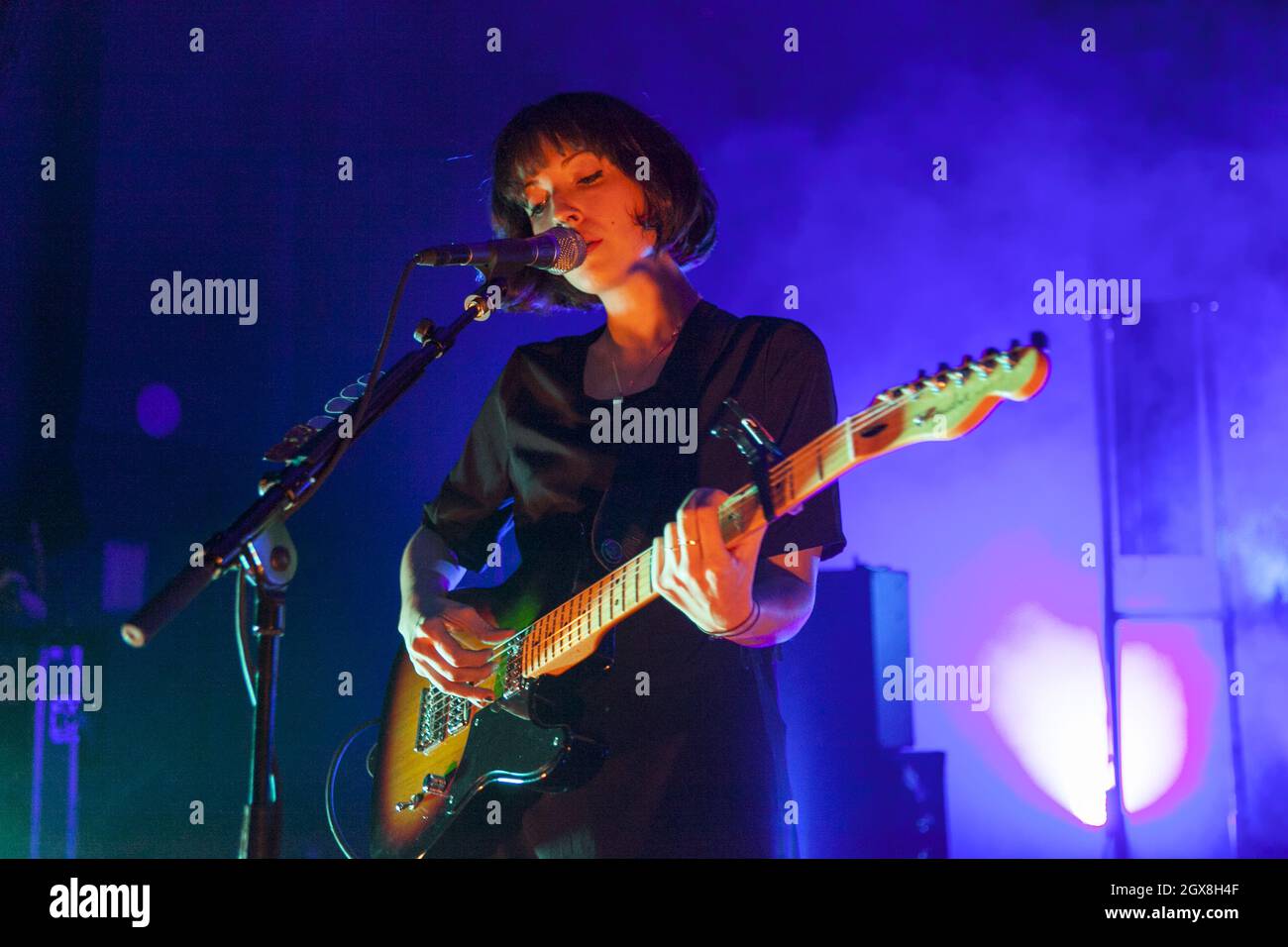 Elena Tonra singer with the indie band "Daughter" performs at the O2 ...