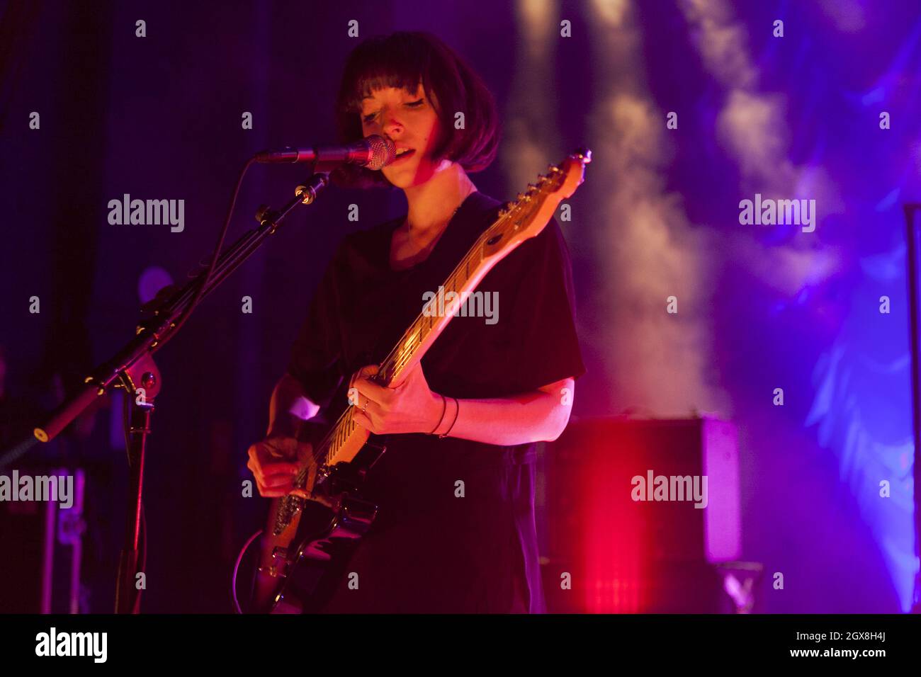 Elena Tonra singer with the indie band "Daughter" performs at the O2 ...