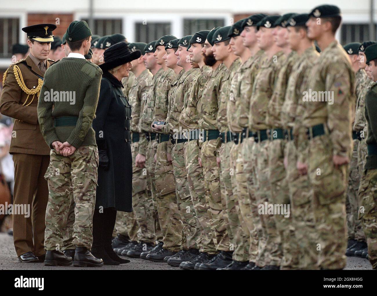 Camilla, Duchess of Cornwall meets soldiers as she visits Bulford Camp ...