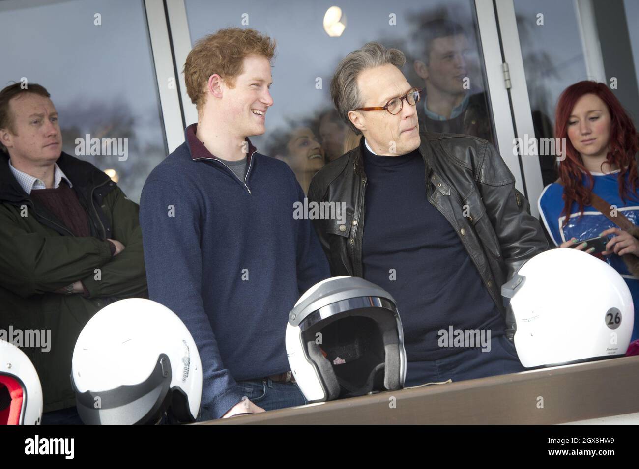 Prince Harry chats to Goodwood owner Lord March as he attends The Royal ...