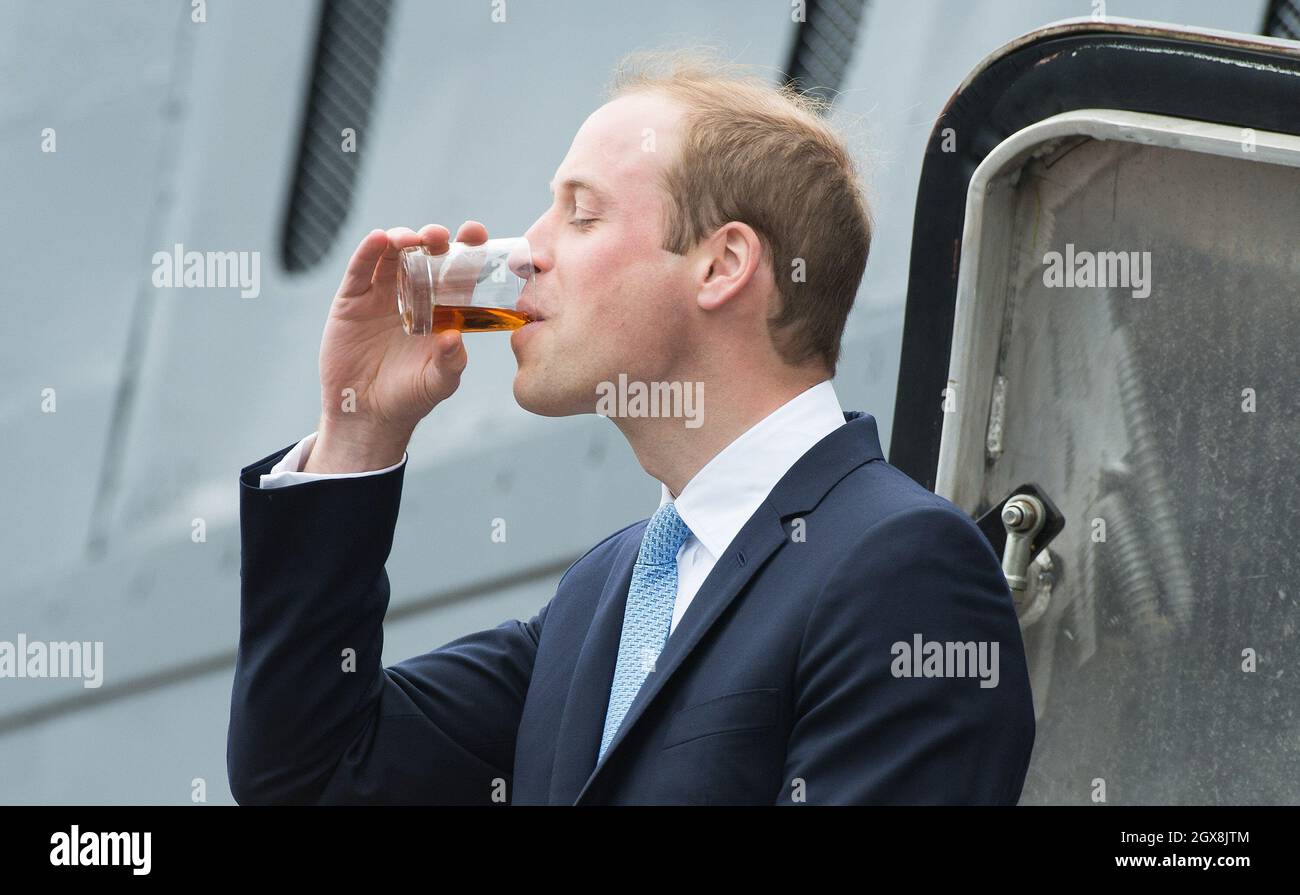 Prince William, Duke of Cambridge (Commodore-in-Chief Submarines) makes ...
