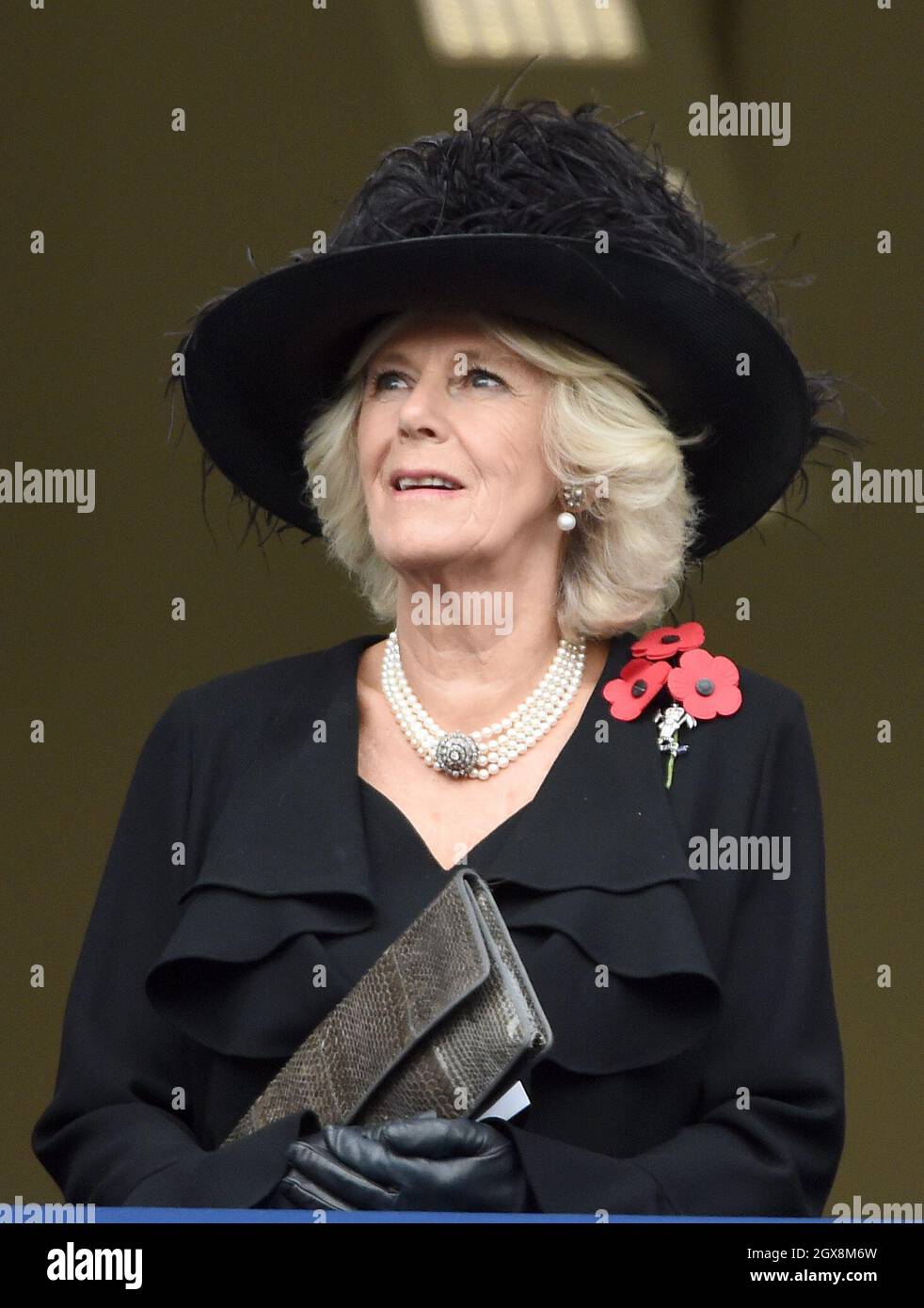 Camilla, Duchess of Cornwall attends the annual Remembrance Sunday ...