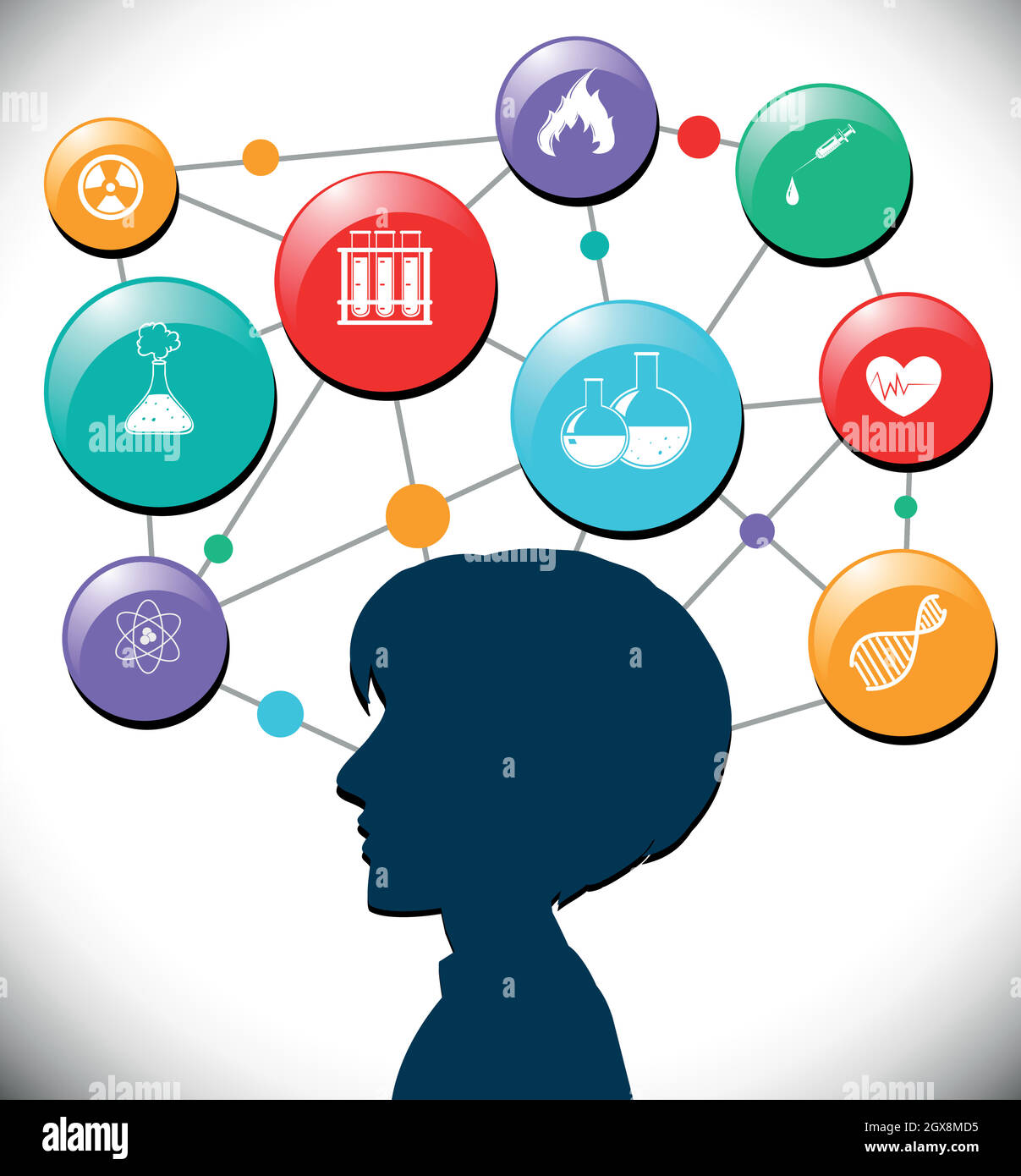 Biology science icons Stock Vector Images - Alamy