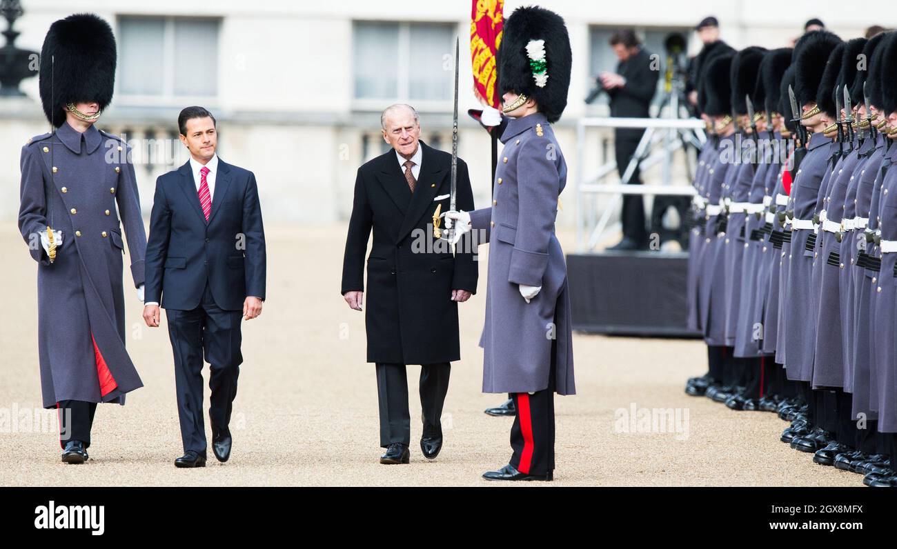 President Enrique Pena Nieto and Prince Philip, Duke of Edinburgh ...