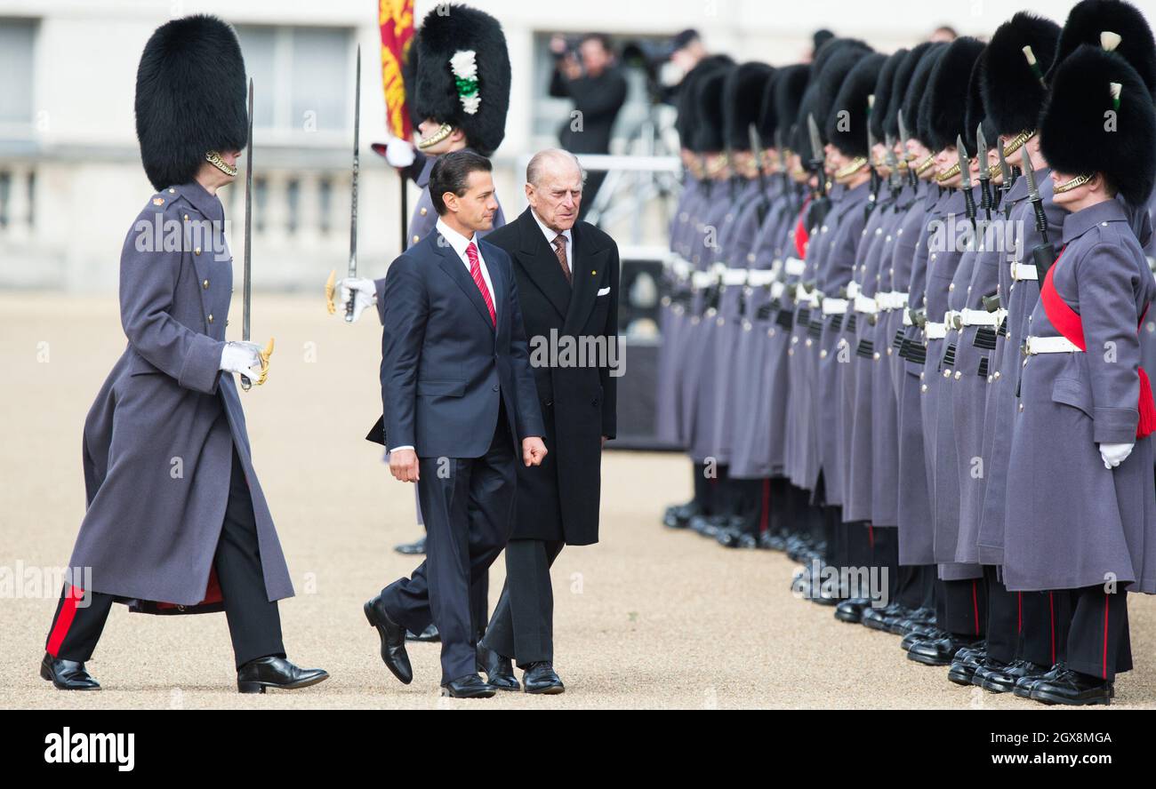 President Enrique Pena Nieto and Prince Philip, Duke of Edinburgh ...