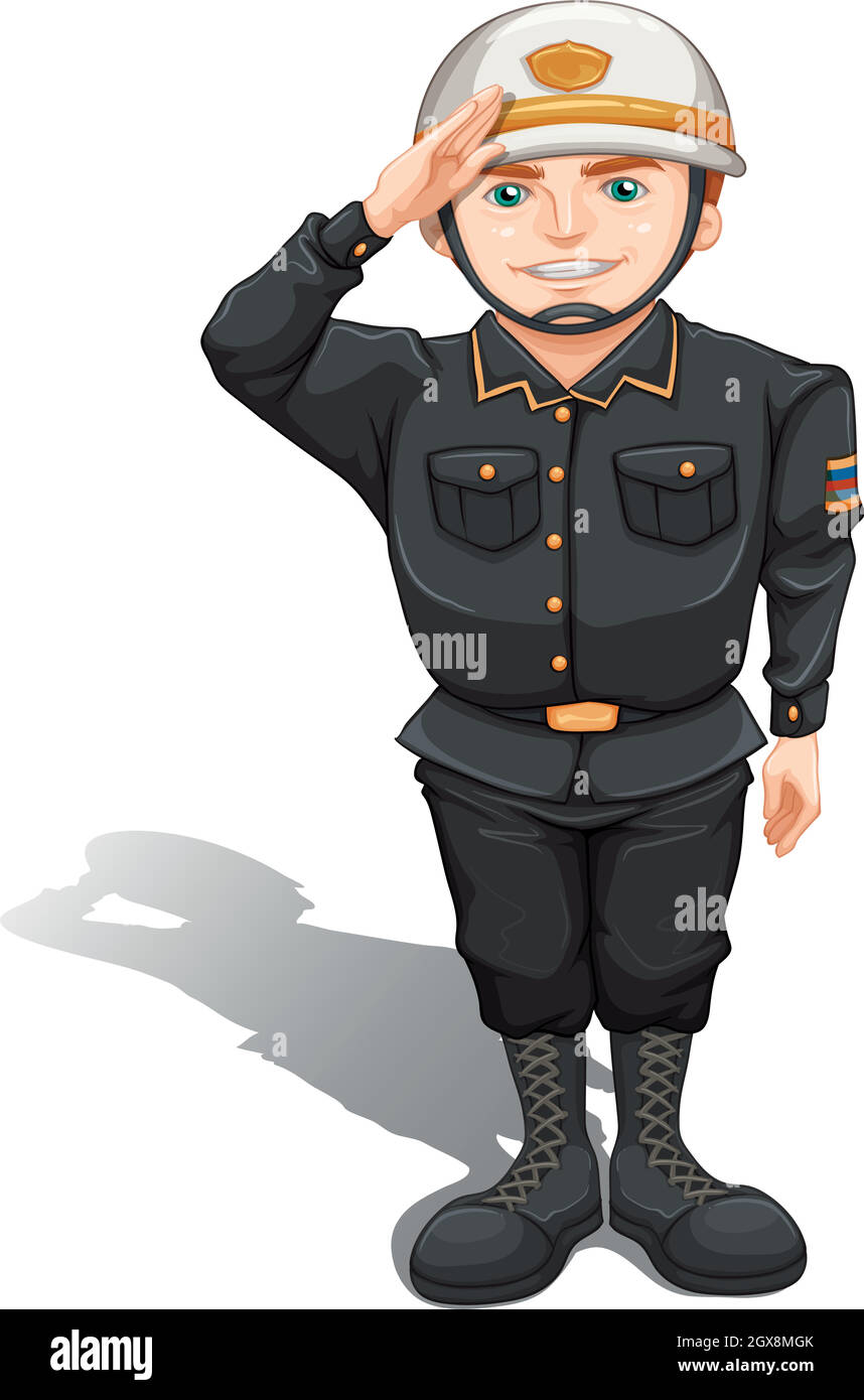 Soldier on duty! Stock Vector Images - Alamy