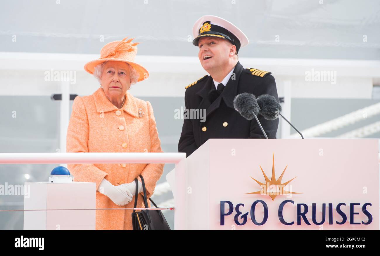 Queen Elizabeth ll attends the inaugural celebrations and naming ...